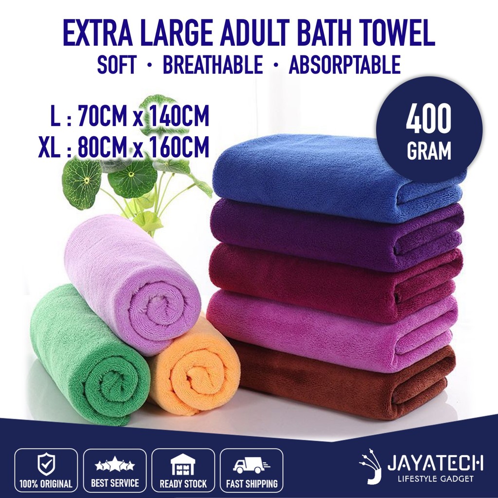 400GRAM BATH TOWEL EXTRA THICK / TUALA MANDI DEWASA / 160CM x 80CM 100% ...