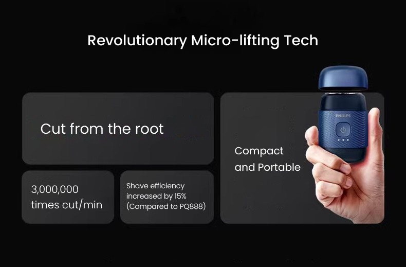 Philips Mini Shaver Portable Razor Official Genuine Men's Electric ...