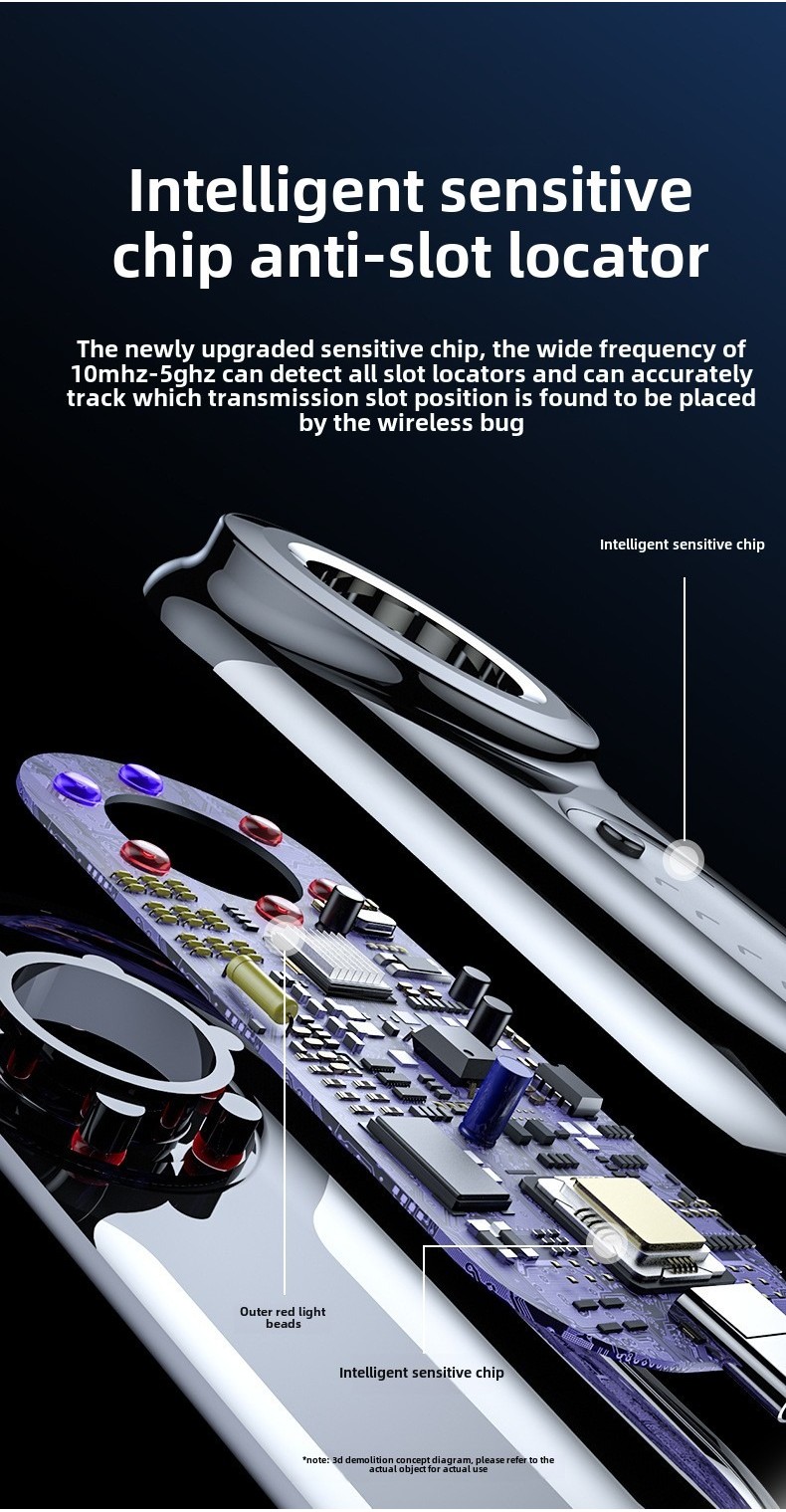 AK470 Hidden Camera Detector Device Anti Spy Hidden Camera Spy Bathroom ...