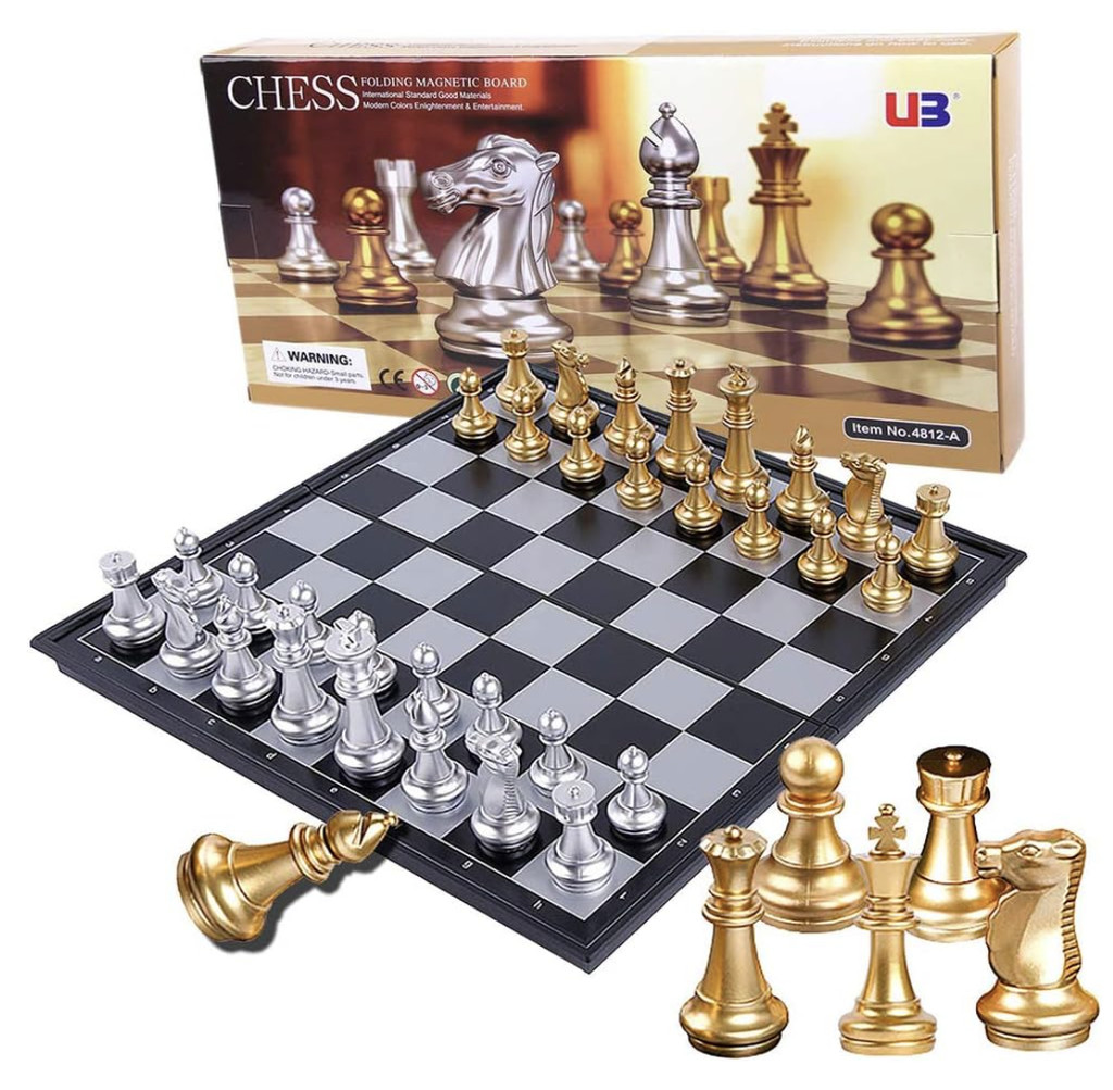 [Local Store] Foldable Magnetic Chess Set International Chess Set ...