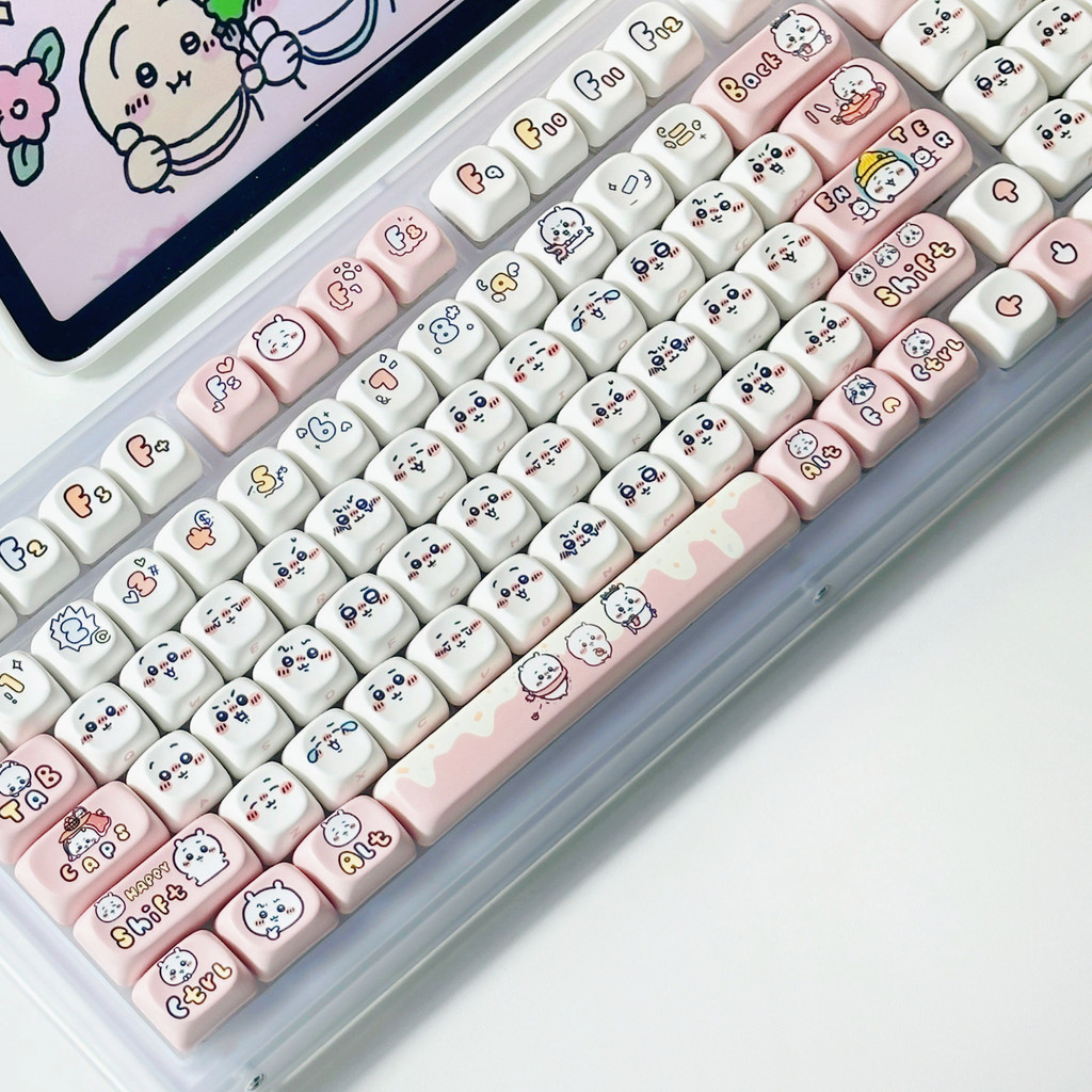 Chikawa Keycaps MOA Profile Customized Cute Style Five Sided DYE-SUB ...