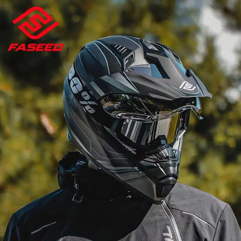 FASEED Motorcycle Helmet Full Face Casco Motocross Capacetes Racing Off ...