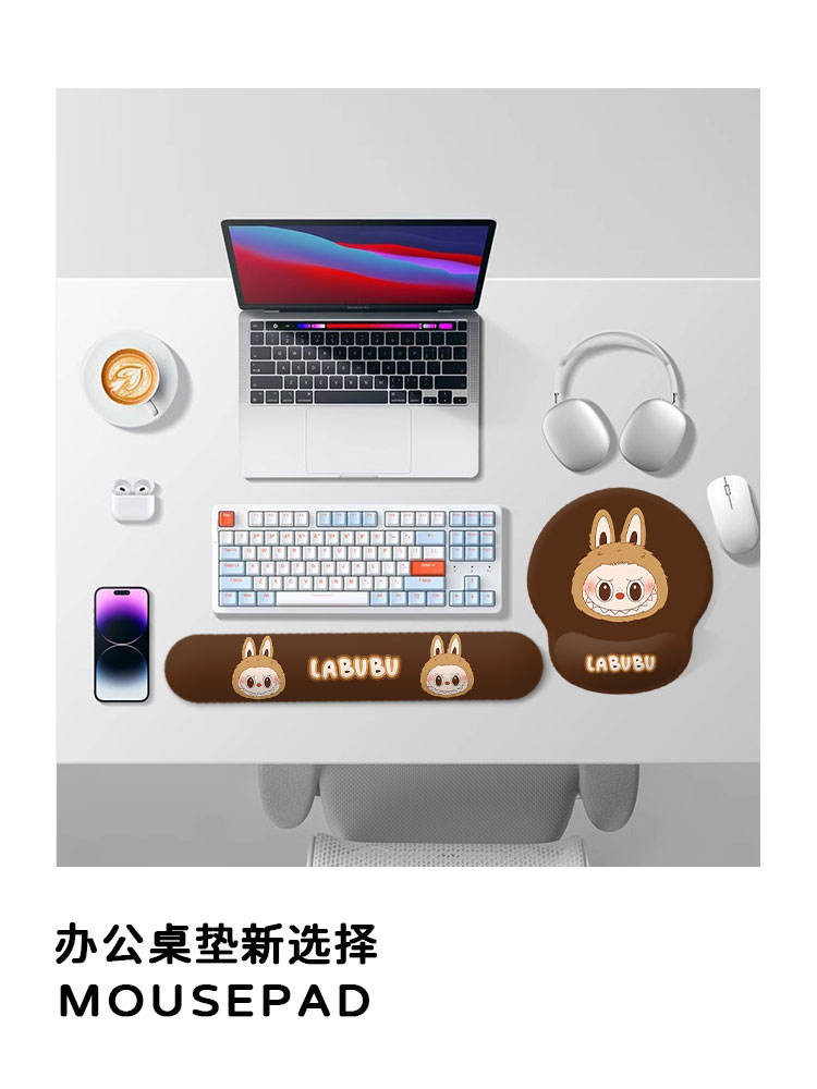 mouse wrist pad//// Labubu Mouse Pad Trendy Silicone Wrist Pad Cute ...
