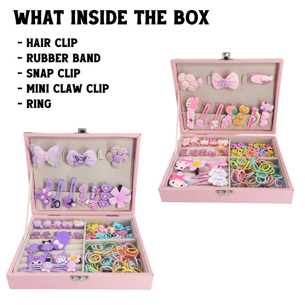 Children's Hair Accessories Gift Box Girls Jewelry Box For Kids ...