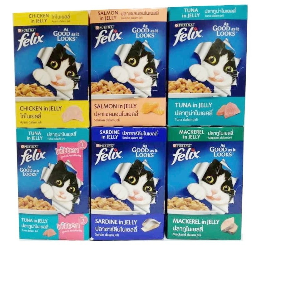 Purina Felix Wet Cat Food (85g x 12 packs ) | Shopee Malaysia