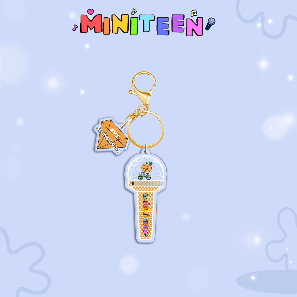 Kpop Idol Seventeen Acrylic Keychains Miniteen Lightstick Keyring ...