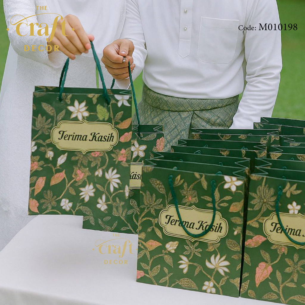 The Craft Decor 10pcs Batik Pattern Paper Gift Bag | Goodies Bag ...