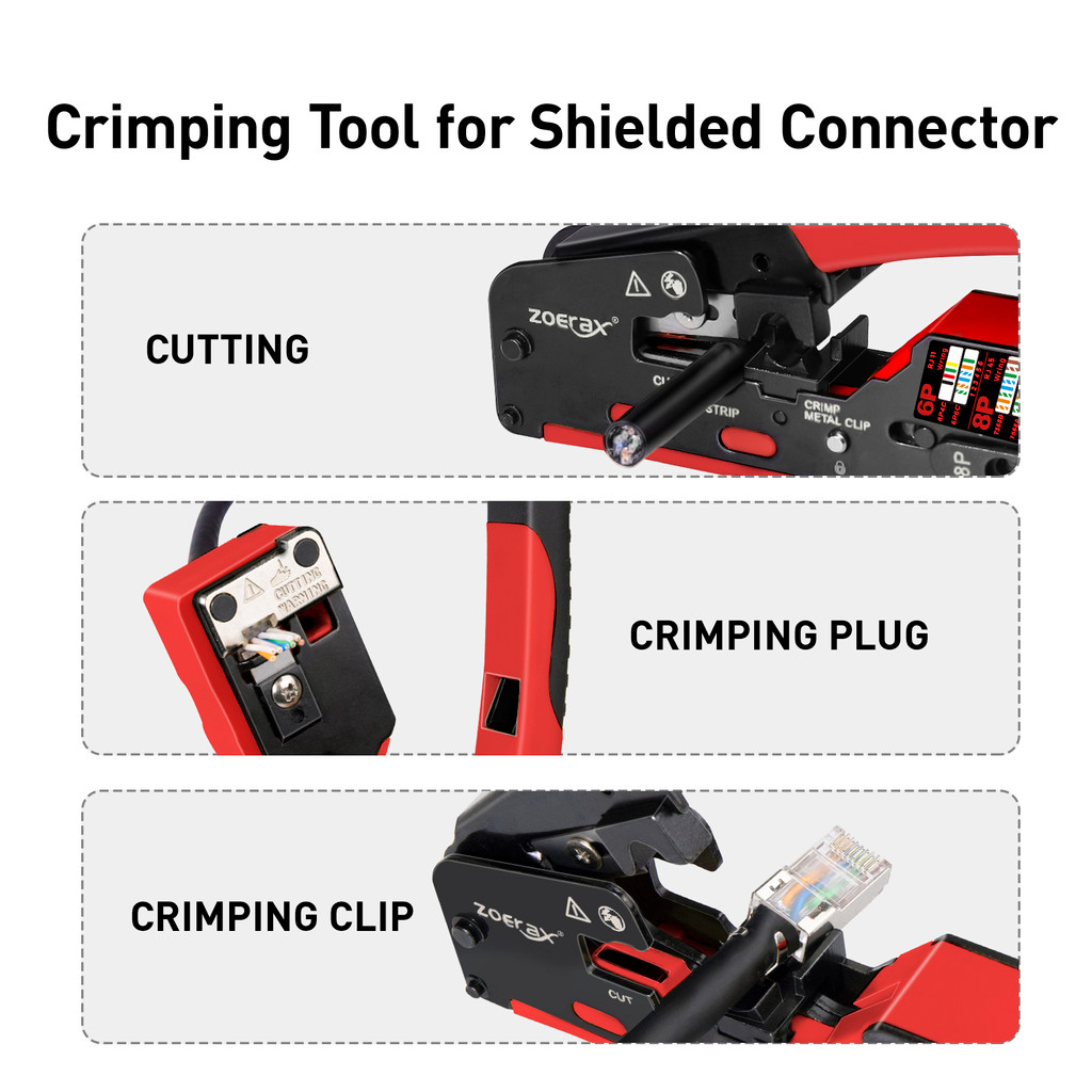 Zoerax RJ45 Cat7/Cat6a Network Tool Kit | Shopee Malaysia