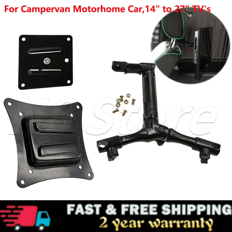 TV Monitor Headrest Mounting Bracket For Campervan Motorhome Car,14" to ...