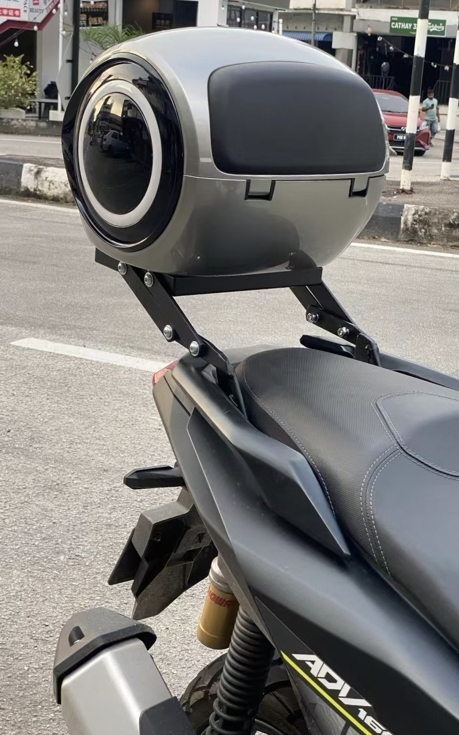 GIVI Monorack Honda RS150 RSX150 RS-X 150 Combo Set with Top Box Alien ...