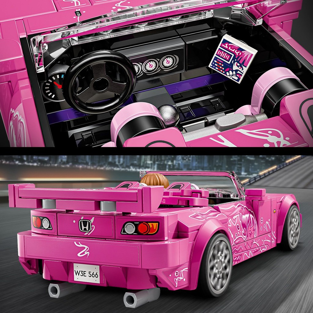 LEGO 77241 Speed Champions 2 Fast 2 Furious Honda S2000 Building Toy ...
