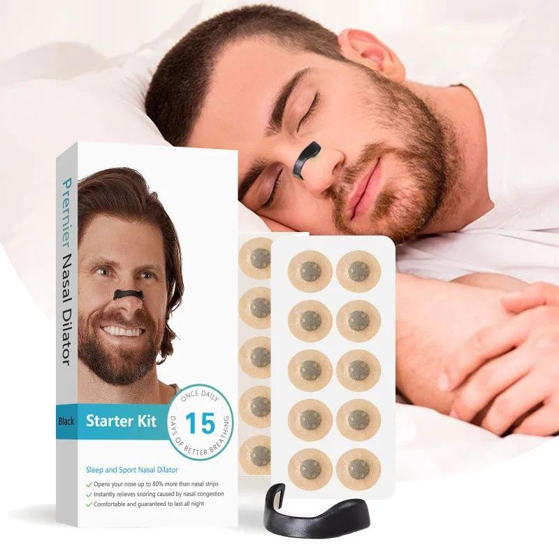 Sport Nasal Dilator Sleep Nasal Breathing Dilators Starter Kit Nose Breathe Strips Magnetic ...