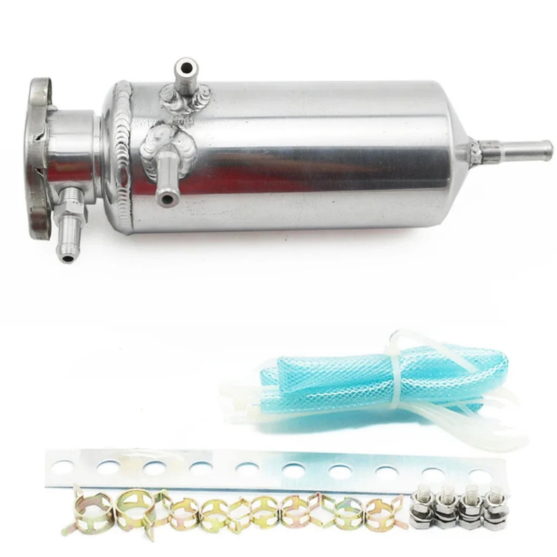 Radiator Coolant Swirl Pot Racing Universal Breather Air Separator Tank ...