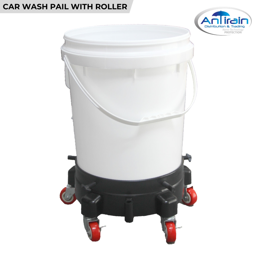 CAR WASH PAIL WITH ROLLER | Shopee Malaysia