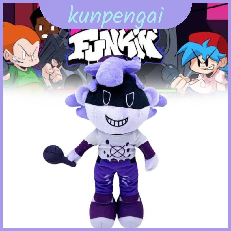 Friday Fnf Whitty Night Funkin Purple Plush Doll Cute Soft Toy Ideal ...