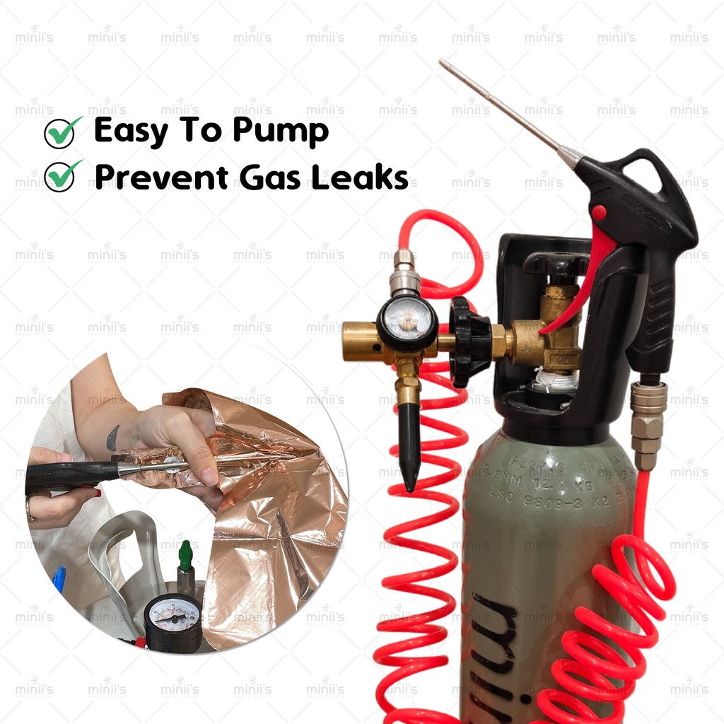MINIIS Balloon Gas Helium Tank Accessrios Air Blow Gun Regulator Pump ...