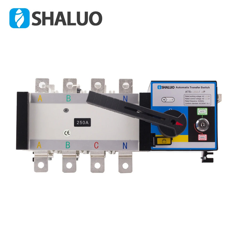 Universal 400A ATS Dual Power Automatic Transfer Switch 220V AC Diesel ...