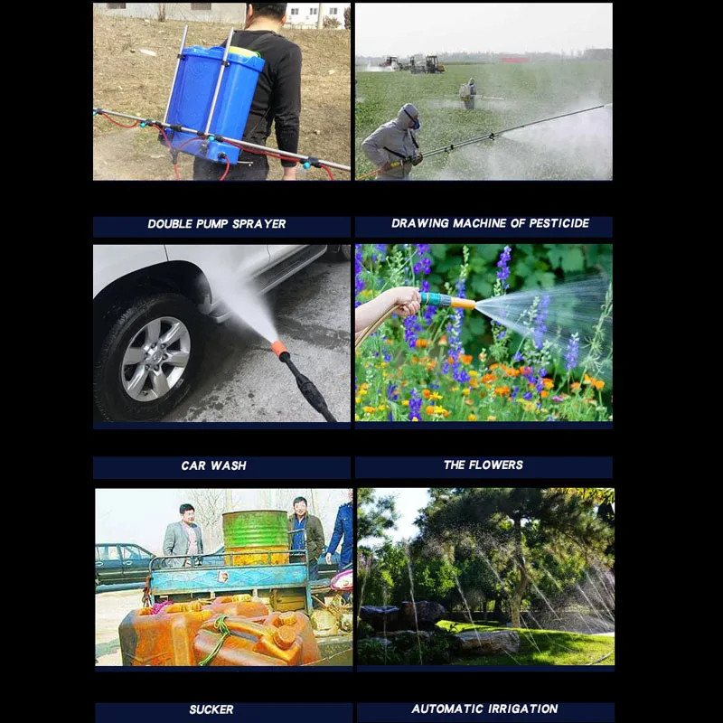 Powerful dual water pump DC 12V 120W high pressure self-priming ...