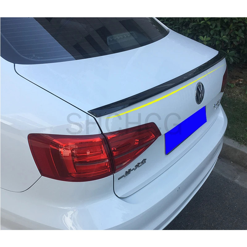 For VW Jetta mk6 2012-2018 Spoiler ABS Plastic Carbon Fiber Look Rear ...