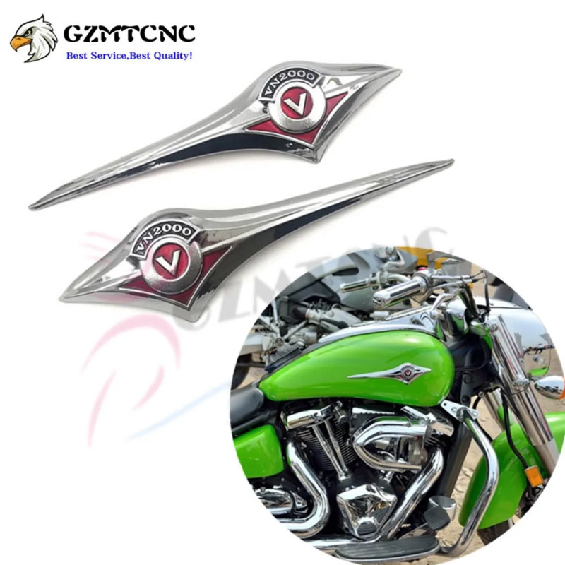 Motorcycle Chrome 3D Fuel Gas Tank Decal Emblem Badge Stickers for ...