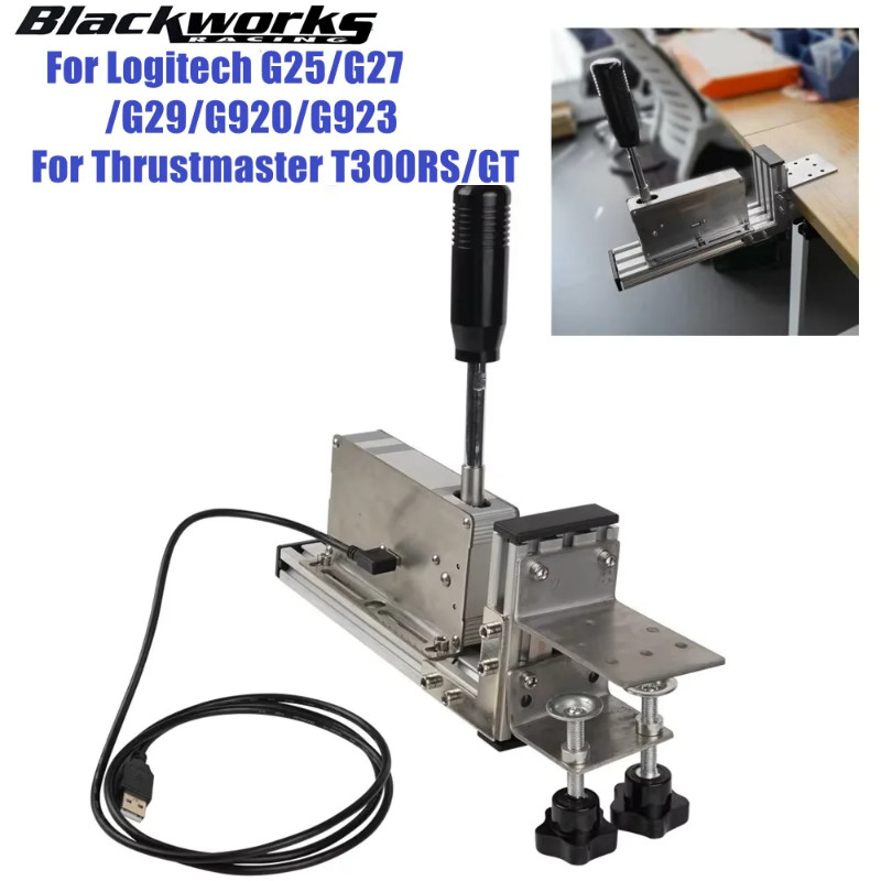 PC USB Racing Games Sequential Shifter H Gear Shift &Fixture Clamp ...