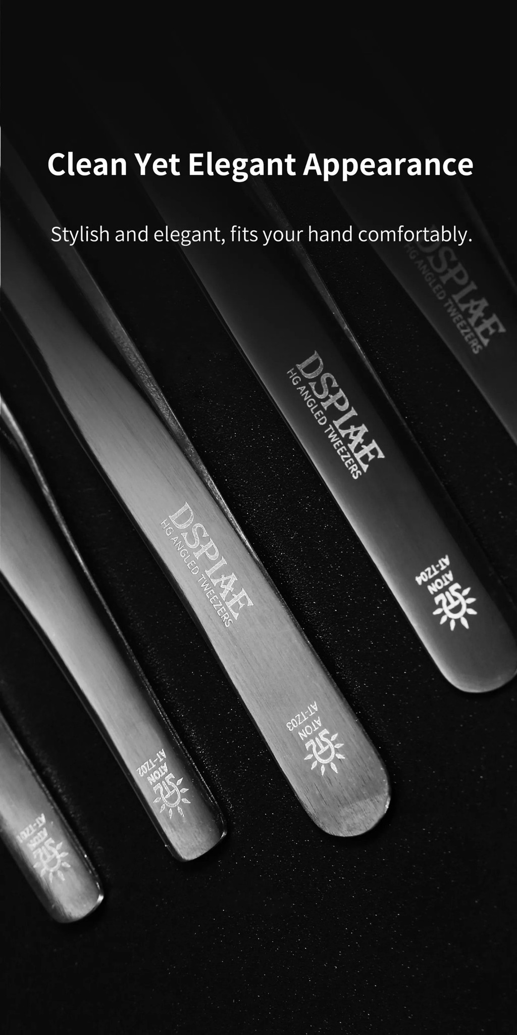DSPIAE AT-TZ 01 Stainless Steel Precision Tweezers for Water Sticker ...