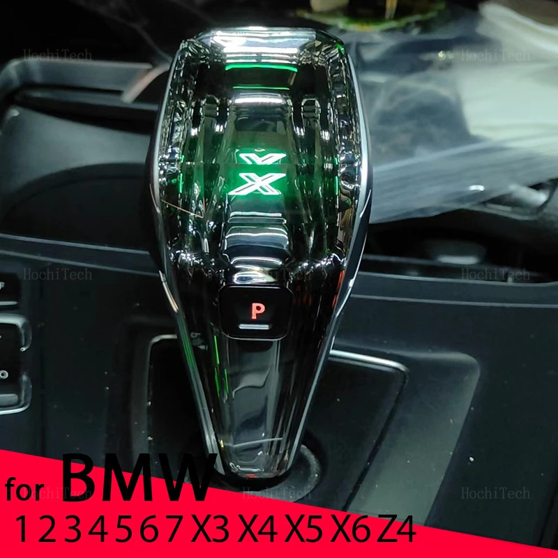 LED Crystal Handles Gear Shift Knob Lever Stick Head For BMW 1 2 3 4 5 ...