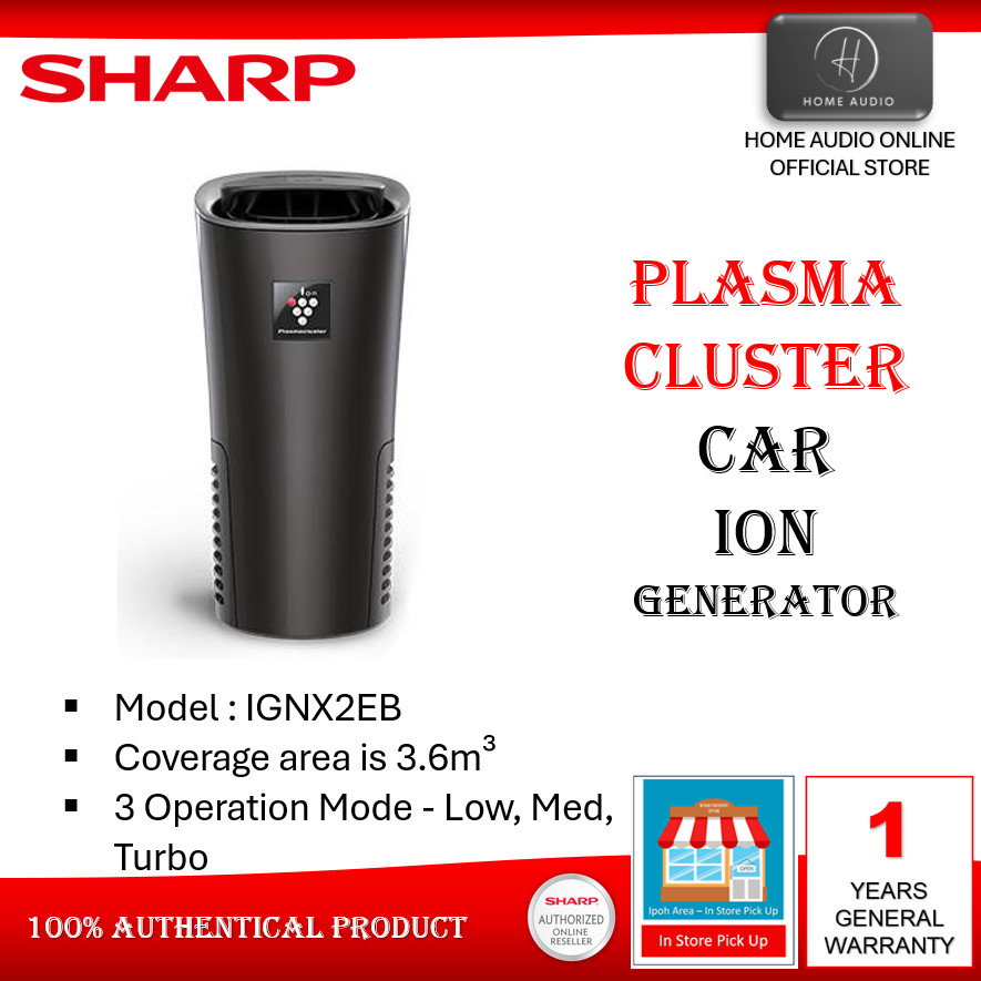 Sharp Penapis Udara Kereta Plasmacluster | Car Purifier Car Ion ...