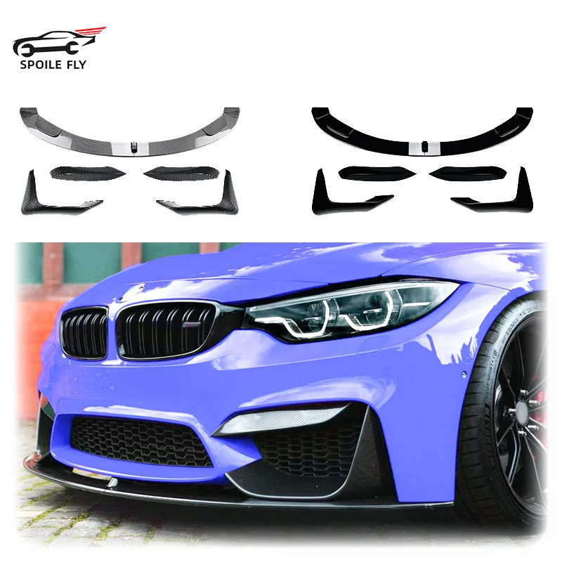 2013 To 2018 For BMW M3 M4 F80 F81 F82 F83 Car Front Bumper Lip Spoiler Splitter Bumper Canard ...