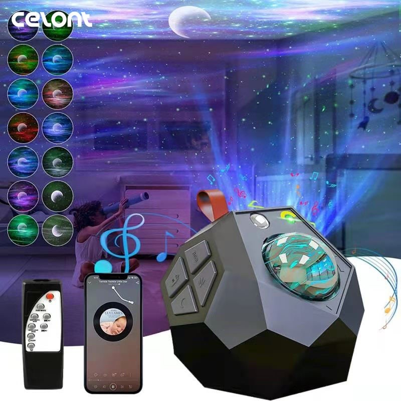 in stock Led aurora galaxy starry sky projector ocean wave moon ...