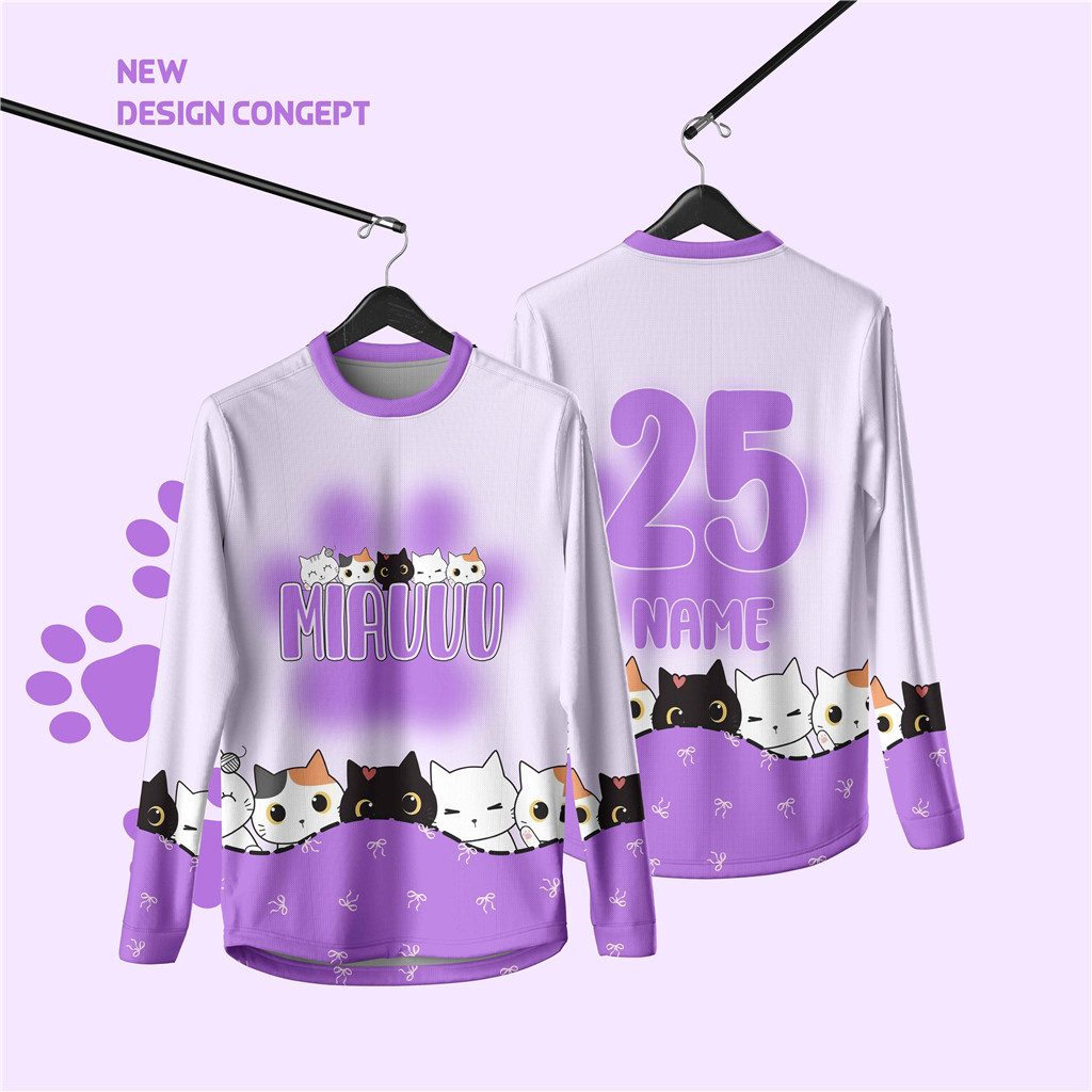 A Lovely Cat custom JERSEY COLLAR Latest Design 2025 VIRAL Baju Jersey ...
