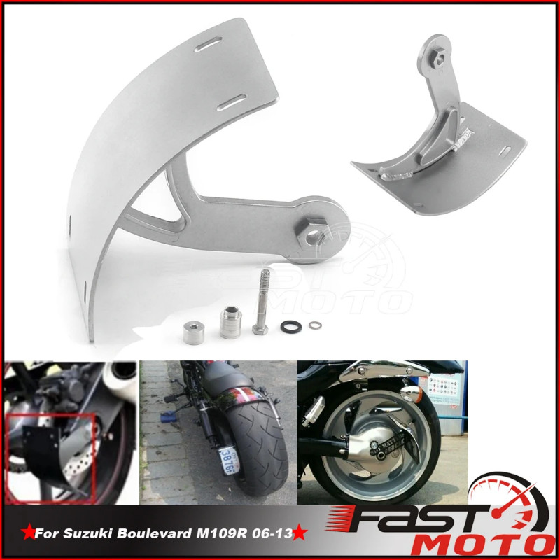 Motorcycle License Plate Rear Tag Holder Bracket Curved Vertical Side ...