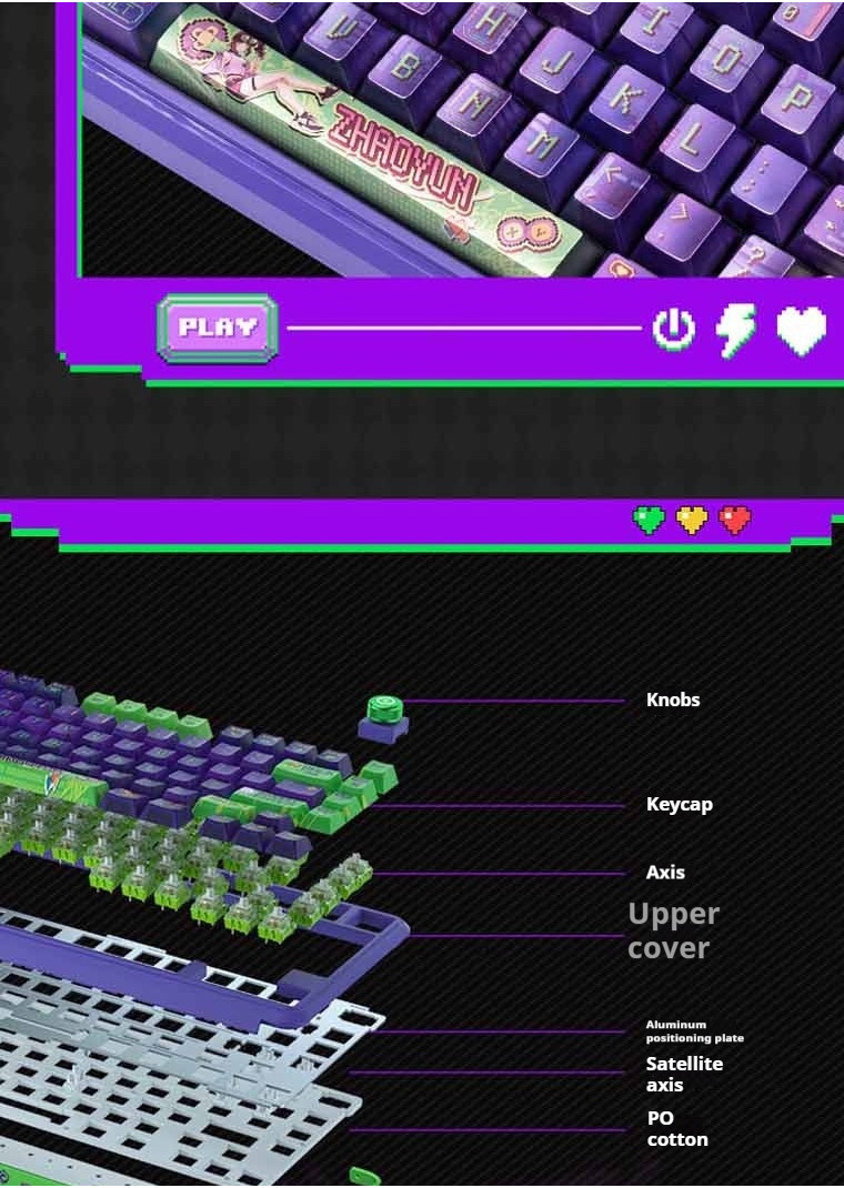 VALKYRIE VK MAG 75 gaming magnetic axis wired gaming keyboard, 8K ...