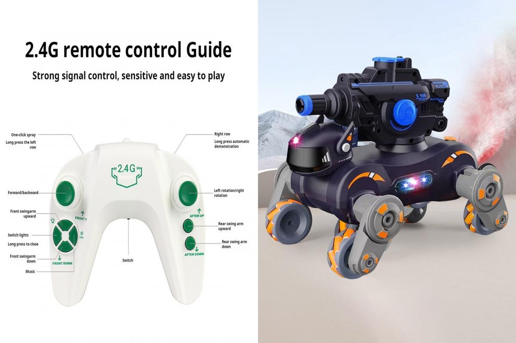 Yuxihon| Children Robot Dog Robot Dog Toy Interactive Rc Stunt Dog Car ...