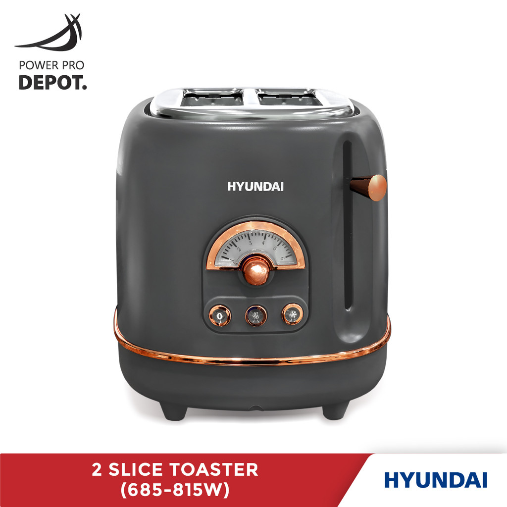 (Mega Sale) Hyundai 2 Slice Bread Toaster Machine 6 Browning Setting ...