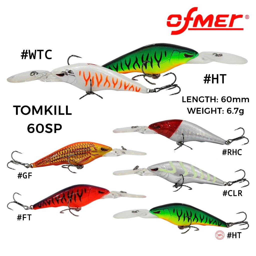 OFMER FISHING LURE TOMKILL 60SP / 75SP | Shopee Malaysia