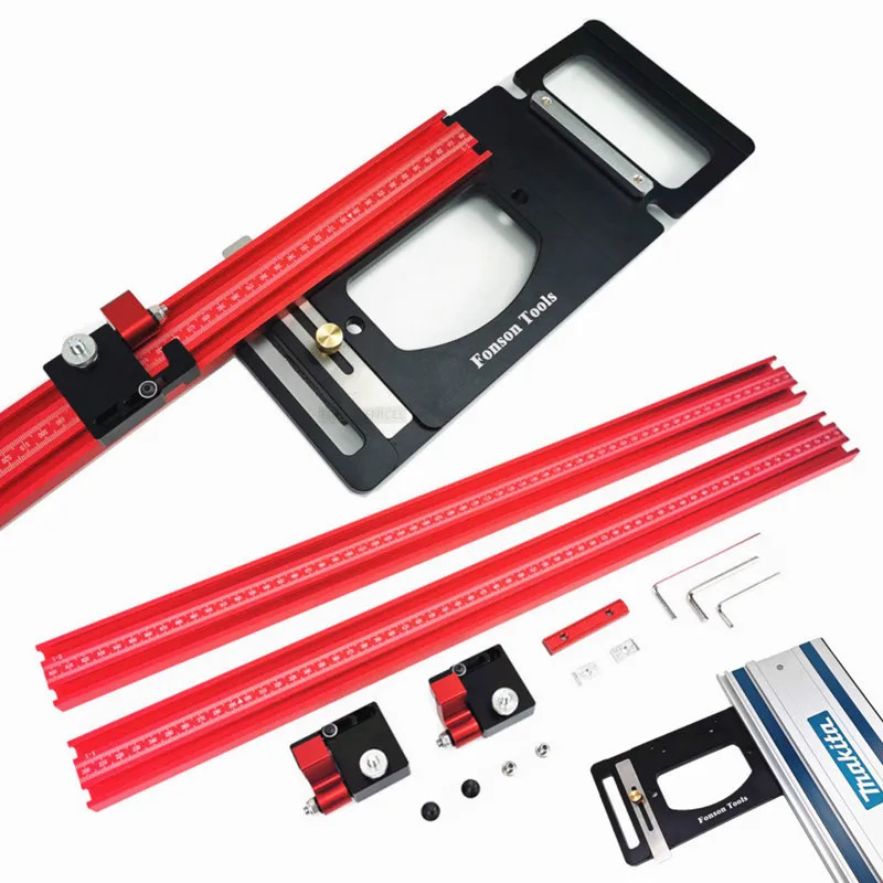 Track Saw Square Guide Rail Clamp 90 Degree Positioning Plate and ...