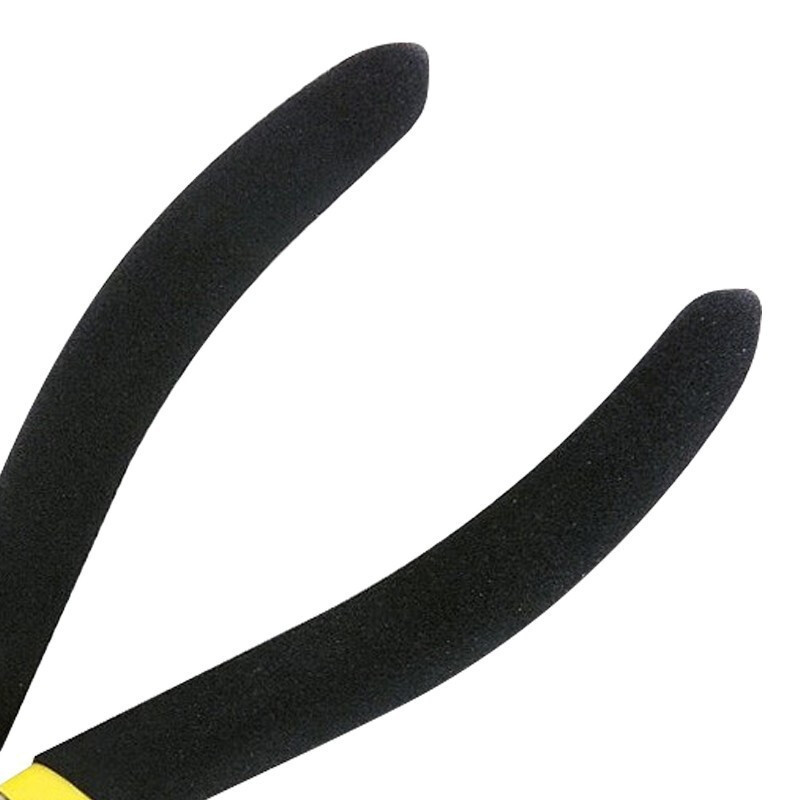 STANLEY 5In Black Double Plastic Handle Slant Nose Pliers Hand Tools ...