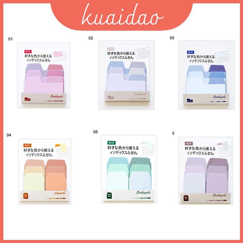 Colorful Gradient Sticky Notepad Paper Tabs For Creative Diy Notation ...