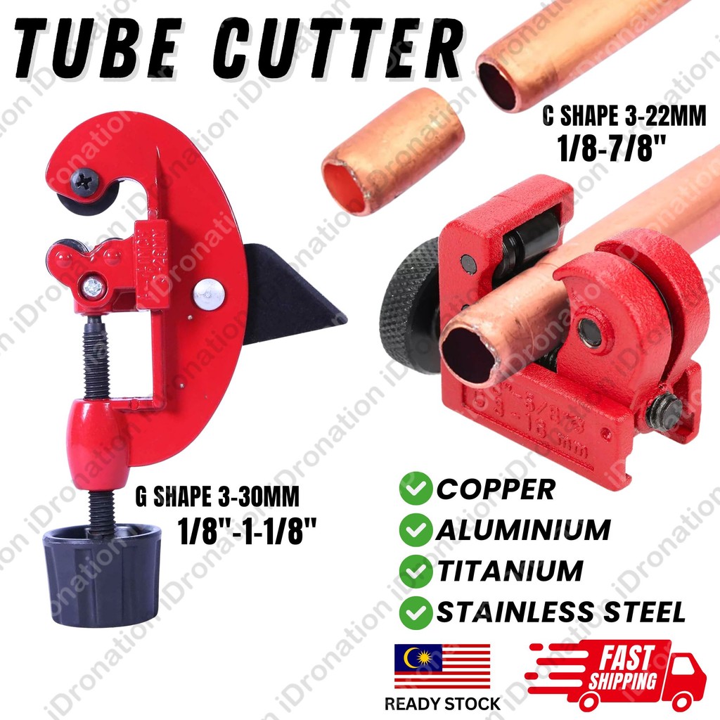 Pemotong Paip Tembaga Tube Cutter Steel Iron Alloy PVC Brass Copper ...
