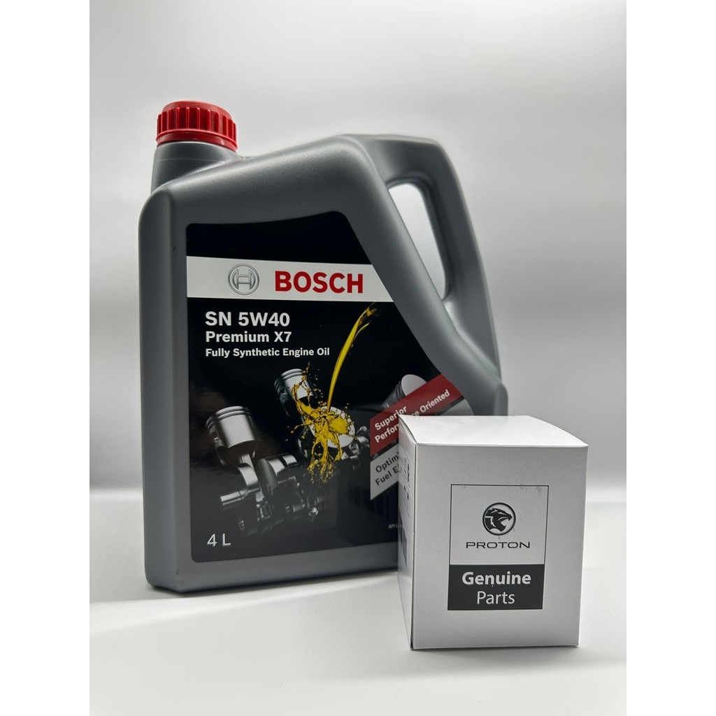 BOSCH 5W40 WITH PROTON OIL FILTER PW914085 | Shopee Malaysia