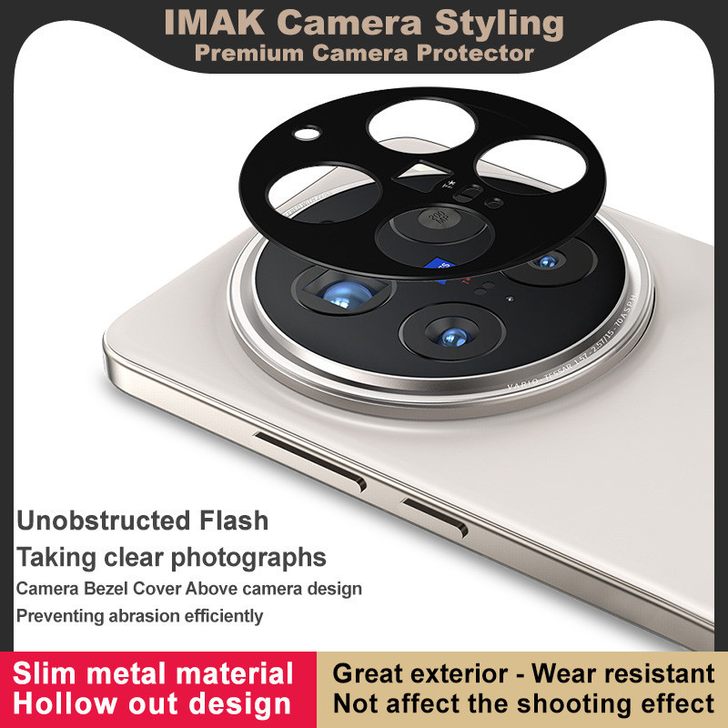 Original iMak Vivo X200 Pro Mini / X200 5G Metal Frame Camera Lens Film Hollow out Camera ...