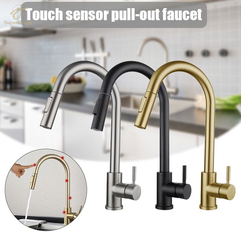 in stock Touch Sensor Stainless Steel Kitchen Faucet with Pull Down ...