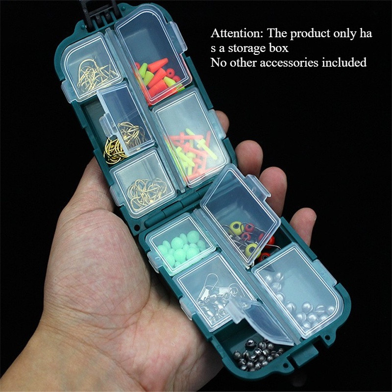 Fishing box professional accessories box Double-layer multi-grid ...