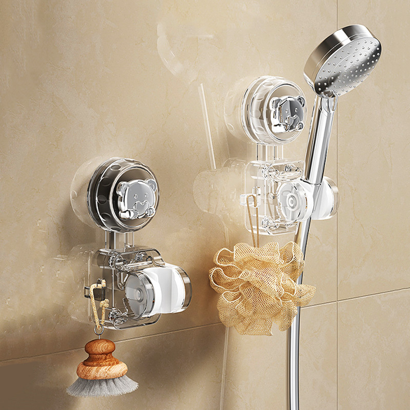 𝗣𝗘𝗡𝗚𝗨𝗡𝗖𝗜 𝗧𝗘𝗞𝗔𝗡𝗔𝗡 》 Suction Cup Showerhead Bracket Holder Bathroom Hooks ...