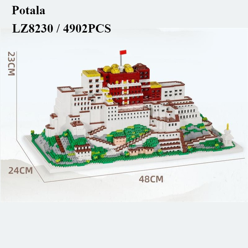 LEZI Mini Blocks Royal Garden Architecture Castle Palace Building ...