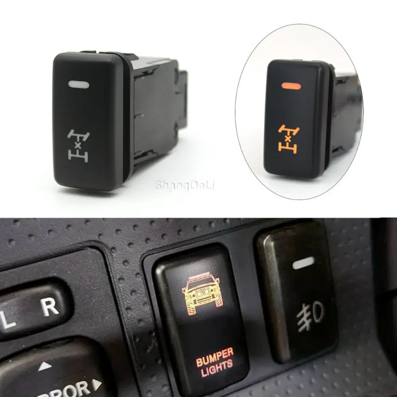 Car Middle Differential Diff Lock Switch Push Button for Toyota Land ...
