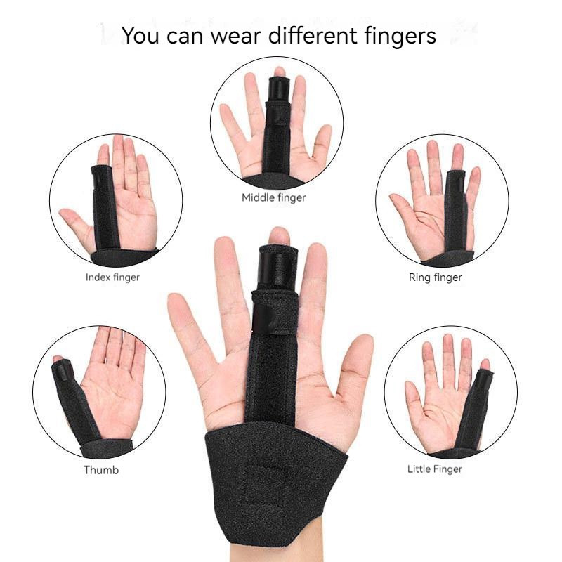 Finger Brace Splint Adjustable Wristband Protector Finger Trigger ...