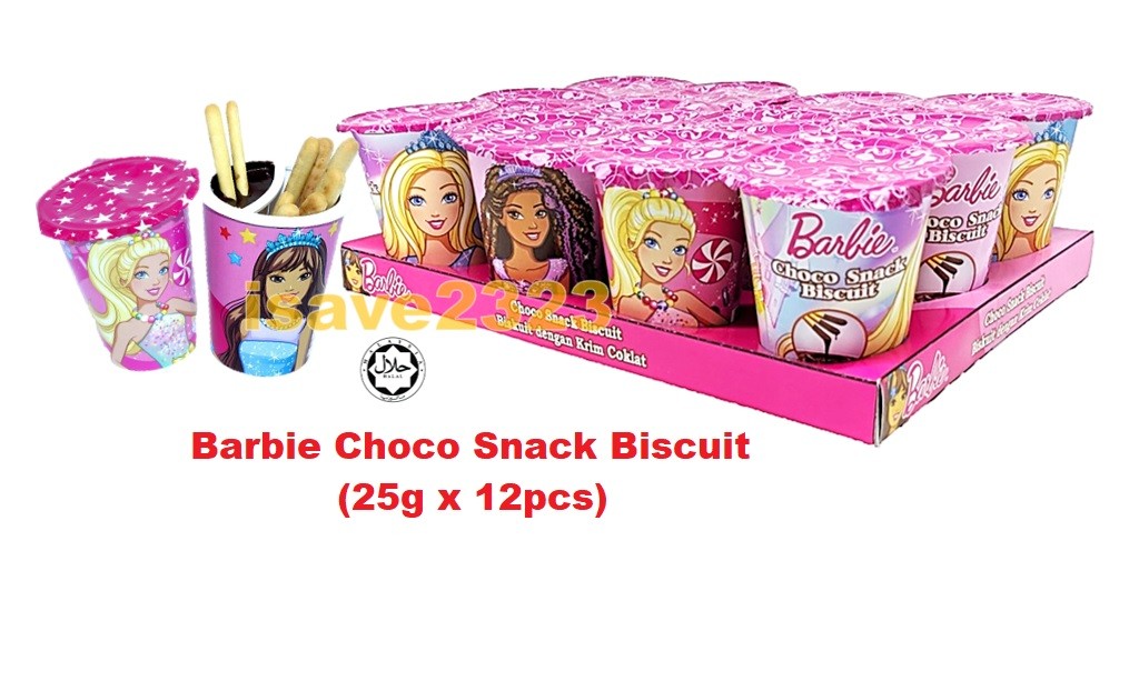 [HALAL] Barbie Choco Snack Biscuit (25g x 12pcs) | Shopee Malaysia
