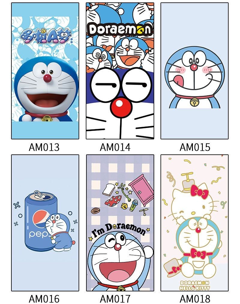 Cartoon Doraemon Door Bedroom Dormitory Door Sticker Self-adhesive ...